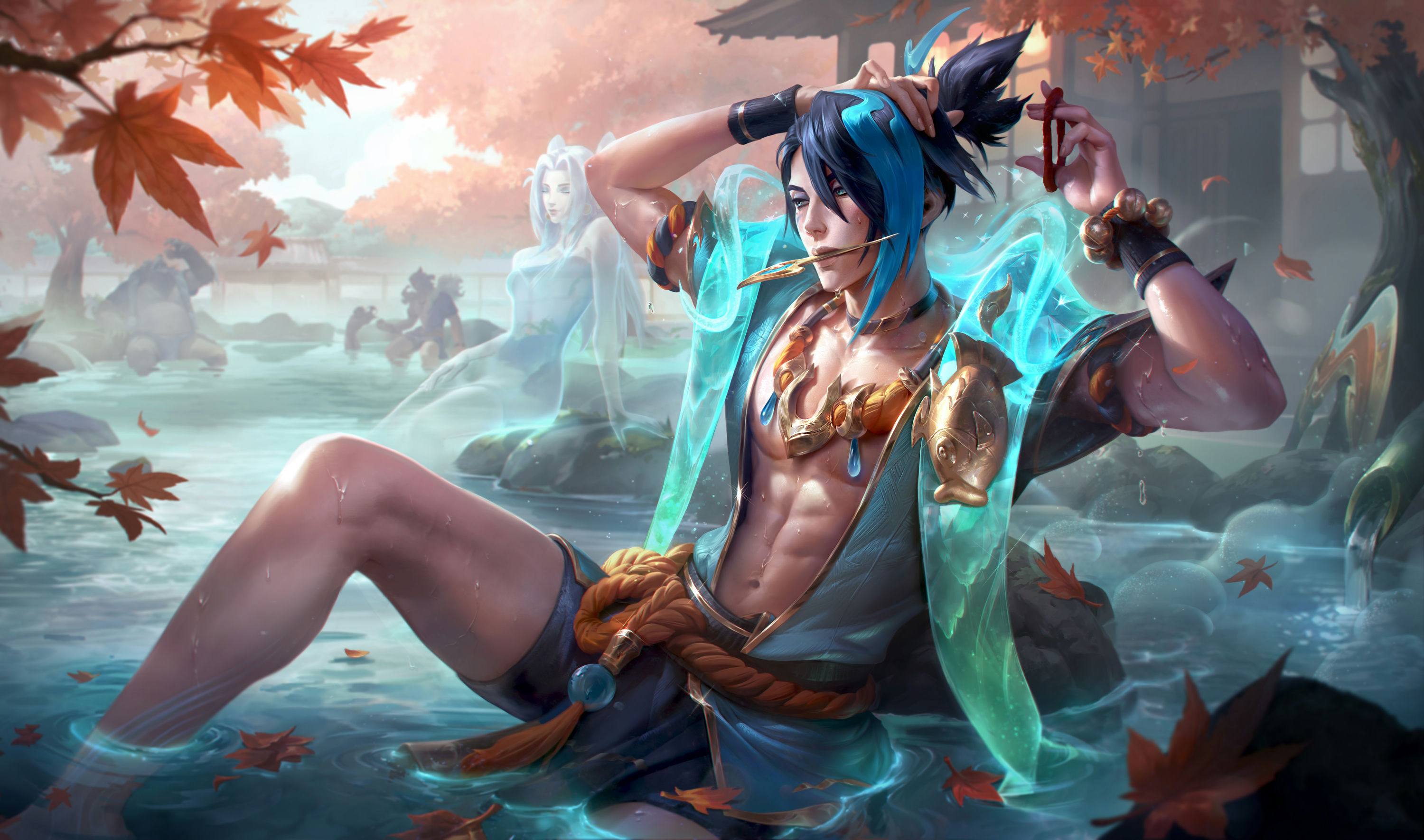 PBE LoL 25.15 : les nouveaux skins fleur spirituelle onsen
